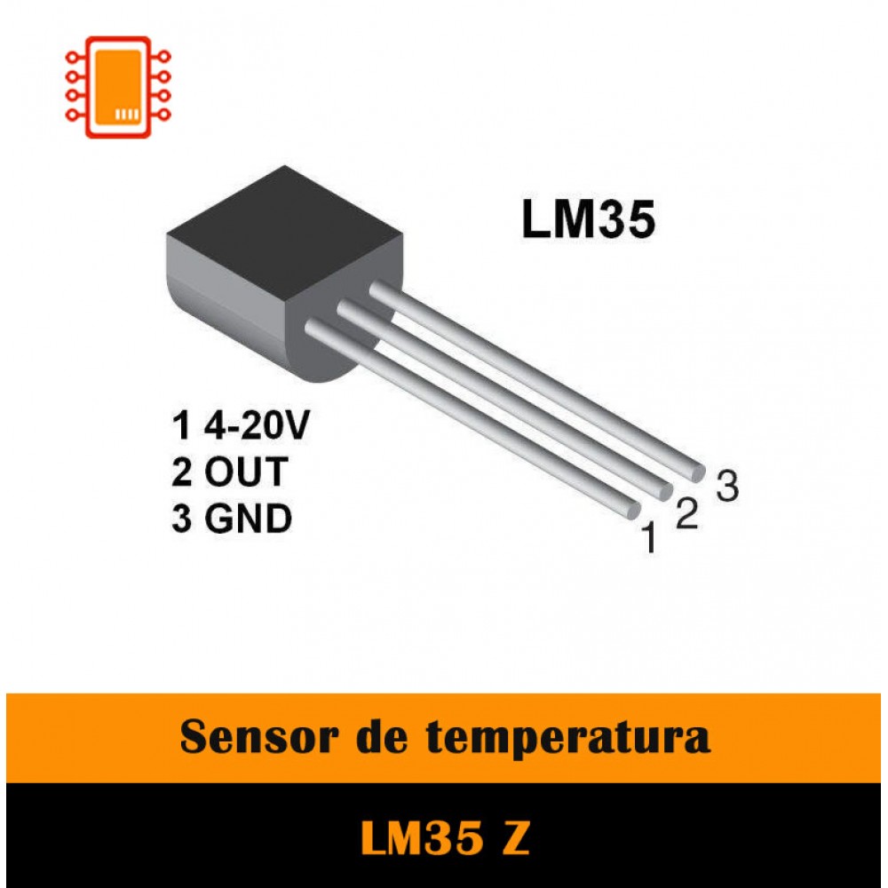 Sensor de temperatura LM35 Z